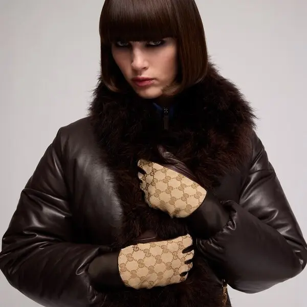 Gucci Gg Canvas Gloves