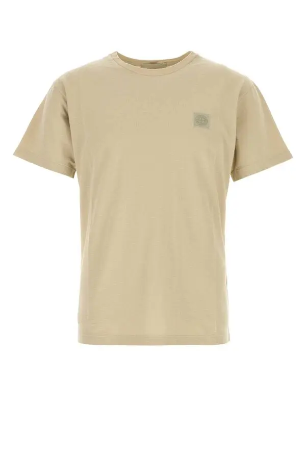 Stone Island Beige Cotton T-shirt - Brown
