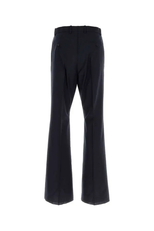 JIL SANDER Navy Wool Blend Pant