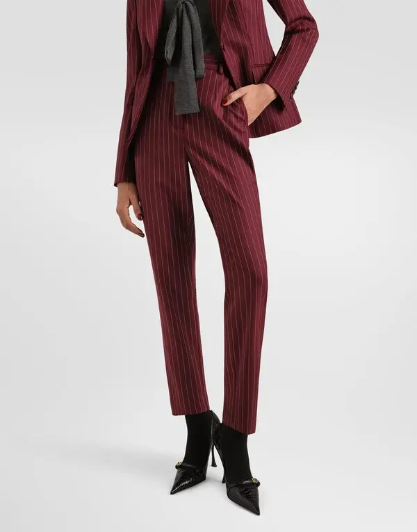 Dolce & Gabbana Pinstripe Wool Trousers