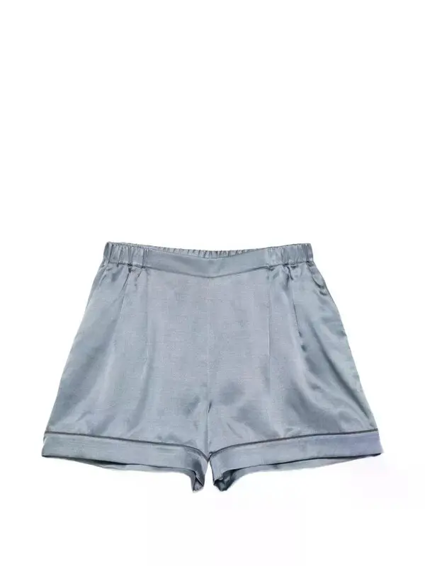 Carine Gilson Piped Wide-leg Pajama Bottoms