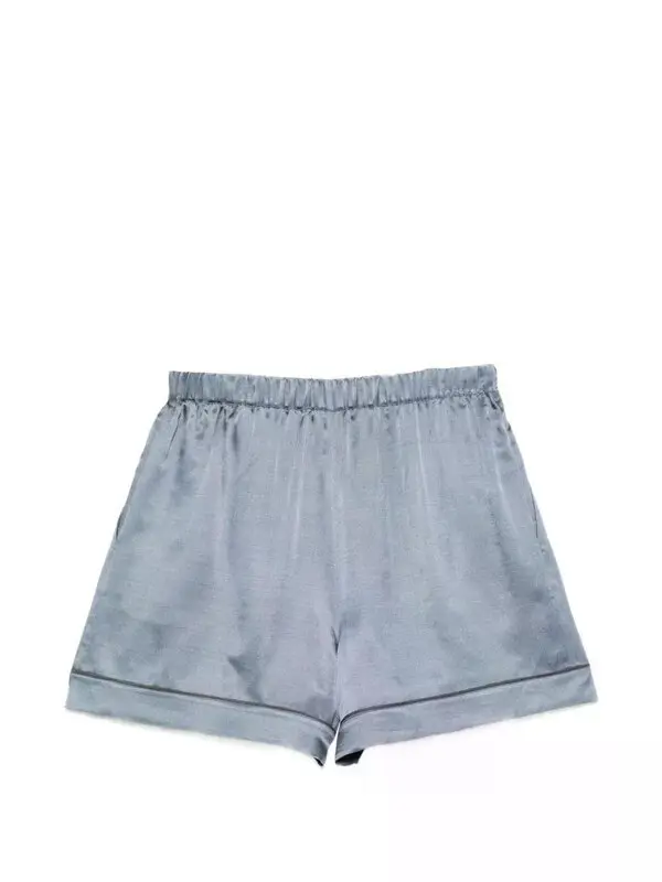 Carine Gilson Piped Wide-leg Pajama Bottoms