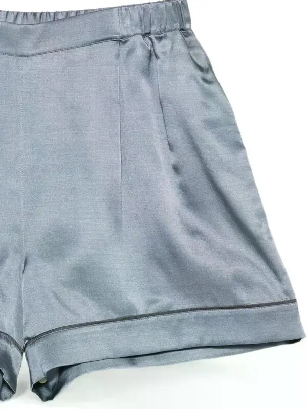 Carine Gilson Piped Wide-leg Pajama Bottoms