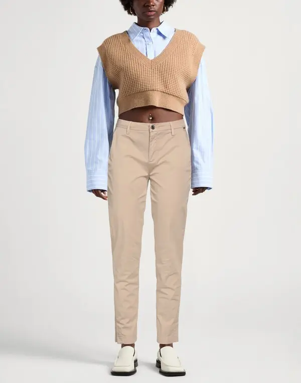 Liu Jo Pants Sand Size Cotton, Elastane