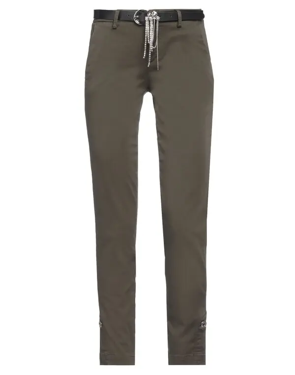 Liu Jo Pants Military Size Cotton, Elastane