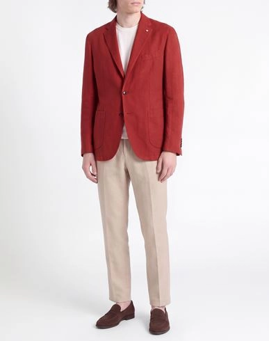 L.B.M. 1911 L. B.m. 1911 Blazer Rust Size Linen, Cotton