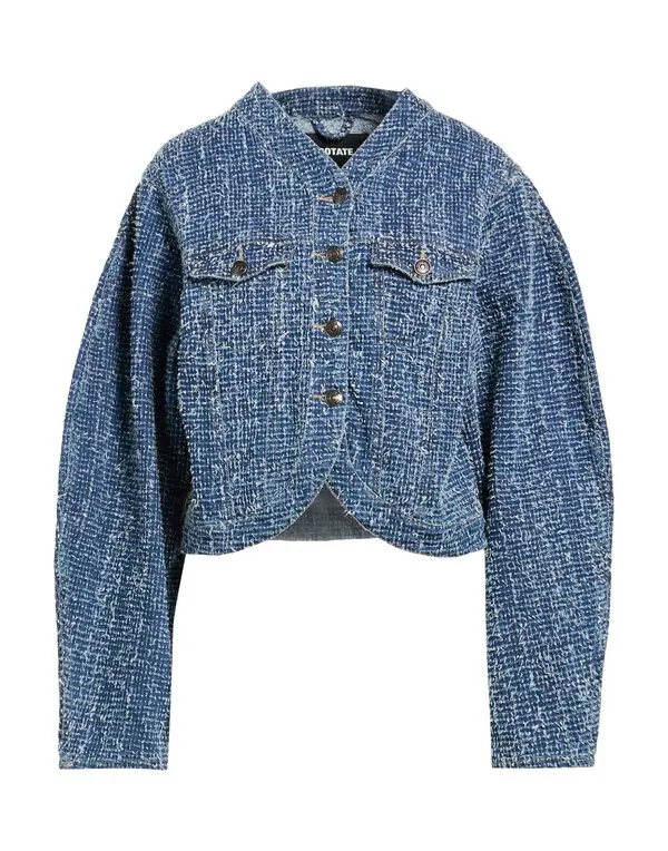 ROTATE BY BIRGER CHRISTENSEN Denim Outerwear Size Organic Cotton, Elastane
