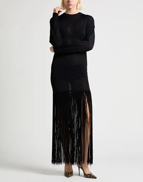 Khaite Maxi Dress Size Viscose, Polyamide