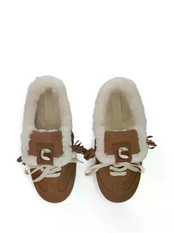 Farm Rio Stassel-detail Shearling-trim Sneakers