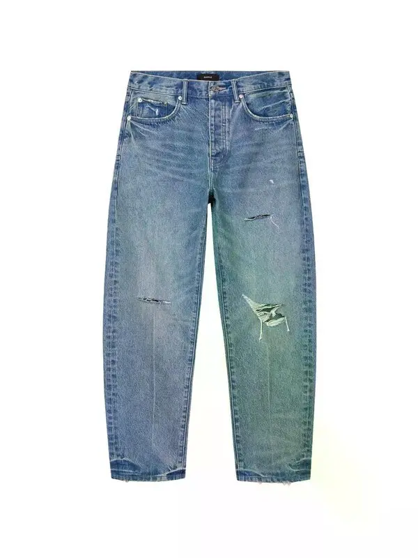 PURPLE BRAND P013 Distressed Tapered Jeans