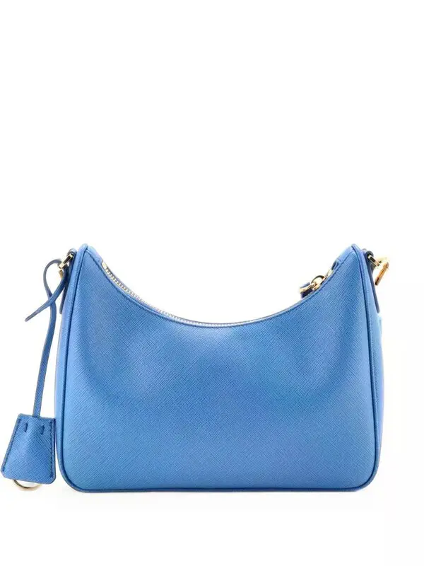 Prada Re-edition 2005 Shoulder Bag Saffiano Leather Small Crossbody Bag - Blue
