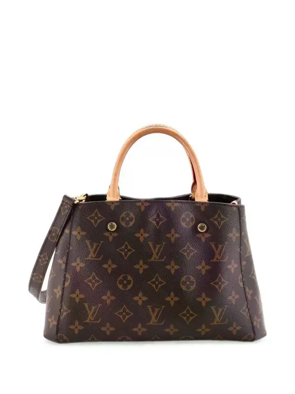 LOUIS VUITTON Montaigne Handbag Monogram Canvas Bb Satchel