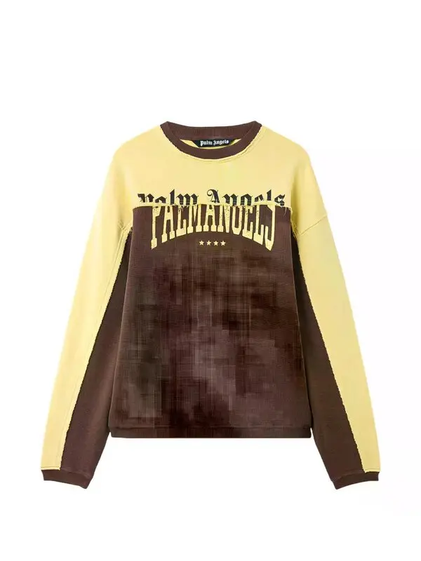 Palm Angels Logo-print Panelled Sweatshirt