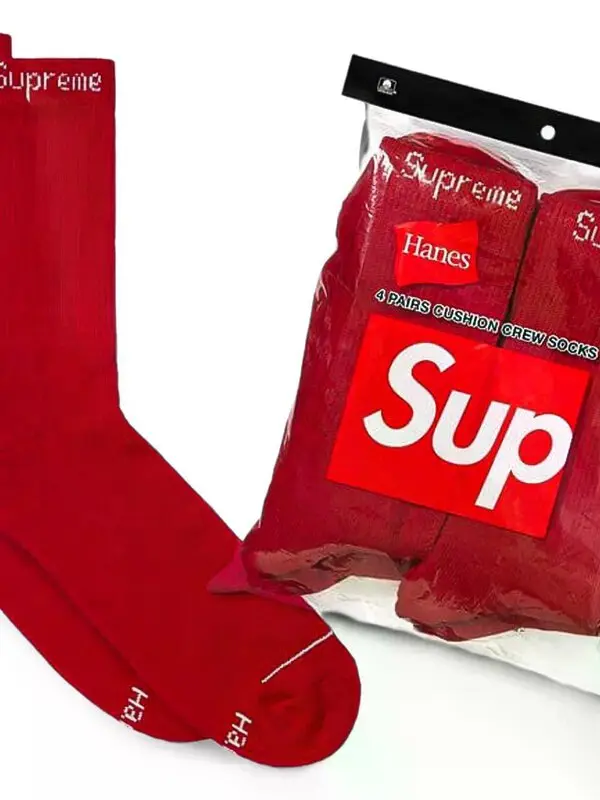 Supreme Hanes Logo-print Socks