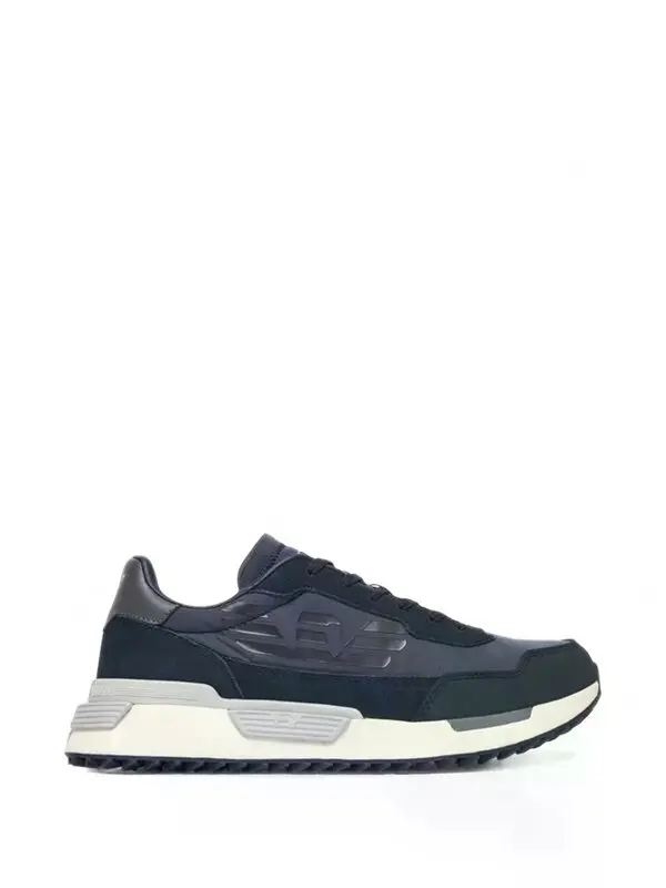 EA7 Panelled Logo-patch Sneakers