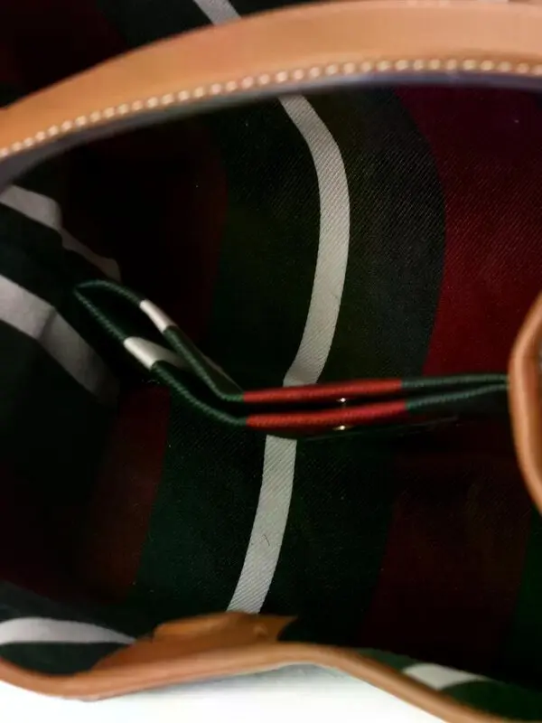Gucci Gg Emblem Gg Coated Canvas Small Bucket Bag