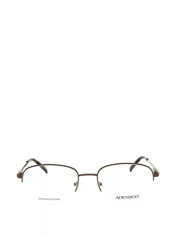 ADENSCO Ad 140 Geometric-frame Glasses - Brown