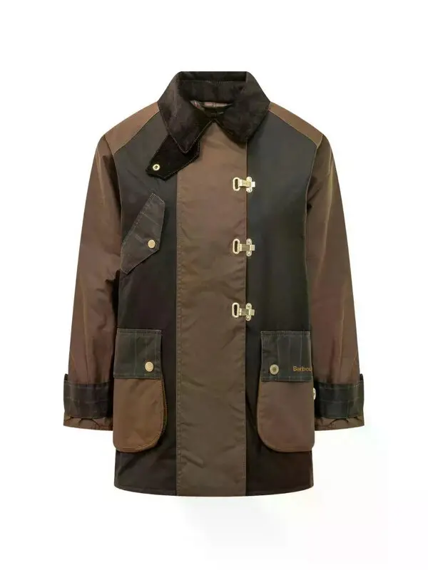 Barbour Felton Checked Waxed-cotton Coat