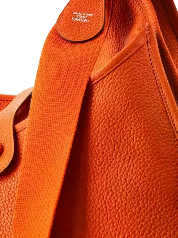 Hermès Evelyne Bag Gen Iii Clemence Gm Crossbody Bag - Orange