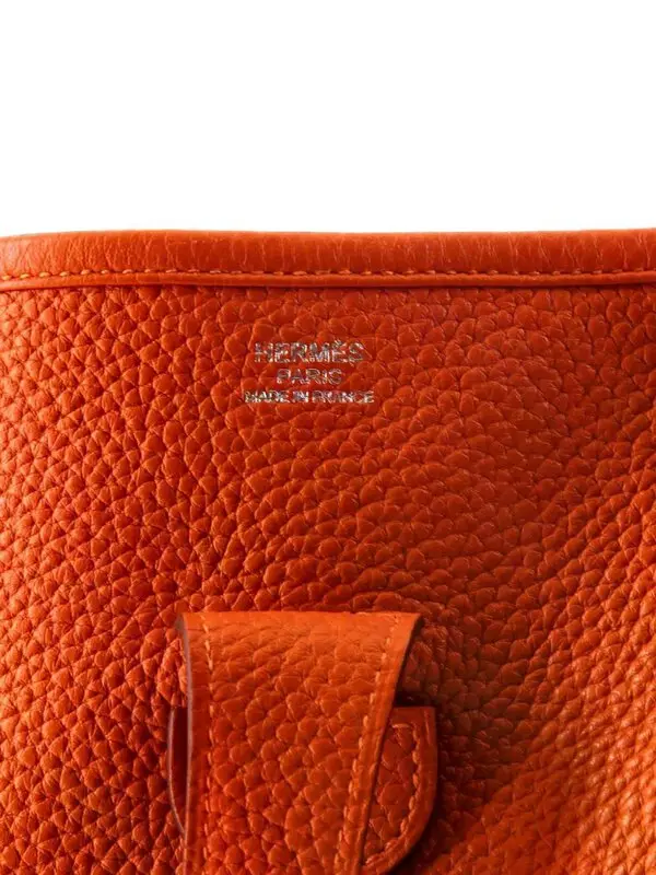Hermès Evelyne Bag Gen Iii Clemence Gm Crossbody Bag - Orange
