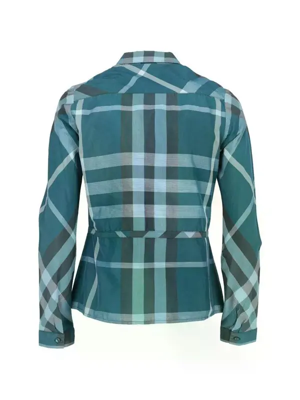 Burberry Pleated Checked Shirt