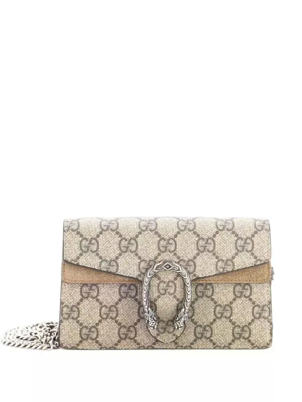 Gucci Dionysus Bag Gg Coated Canvas Super Mini Crossbody Bag