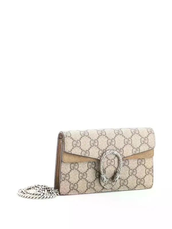 Gucci Dionysus Bag Gg Coated Canvas Super Mini Crossbody Bag
