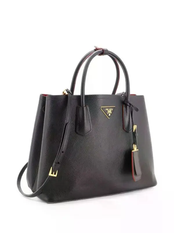 Prada Cuir Double Saffiano Leather Medium Tote Bag