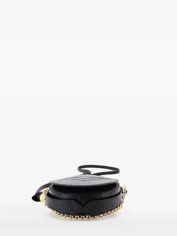Givenchy Eden Round Crocodile Embossed Leather Crossbody Bag
