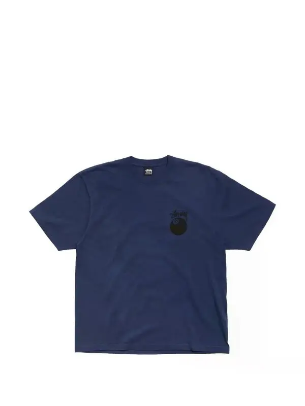 StÜssy 8 Ball Pigment-dyed Logo-print T-shirt