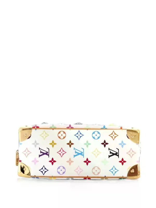 LOUIS VUITTON Trouville Handbag Monogram Multicolor Satchel - White