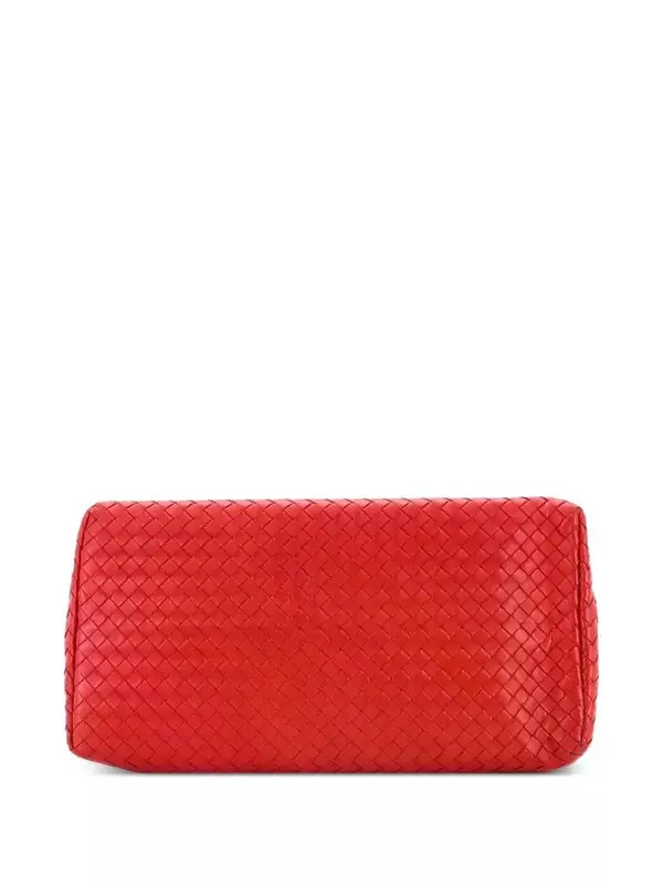 Bottega Veneta Roma Bag Intrecciato Nappa Medium Tote Bag - Red