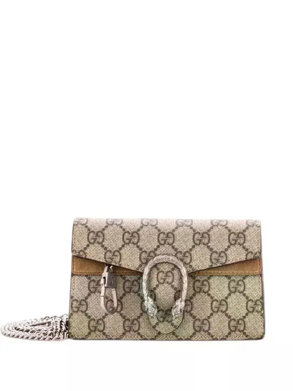 Gucci Dionysus Bag Gg Coated Canvas Super Mini Crossbody Bag