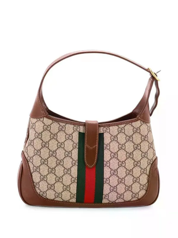 Gucci Jackie 1961 Gg Coated Canvas Small Shoulder Bag