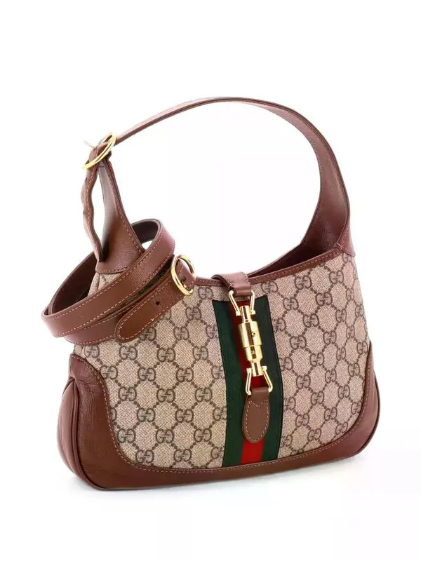 Gucci Jackie 1961 Gg Coated Canvas Small Shoulder Bag