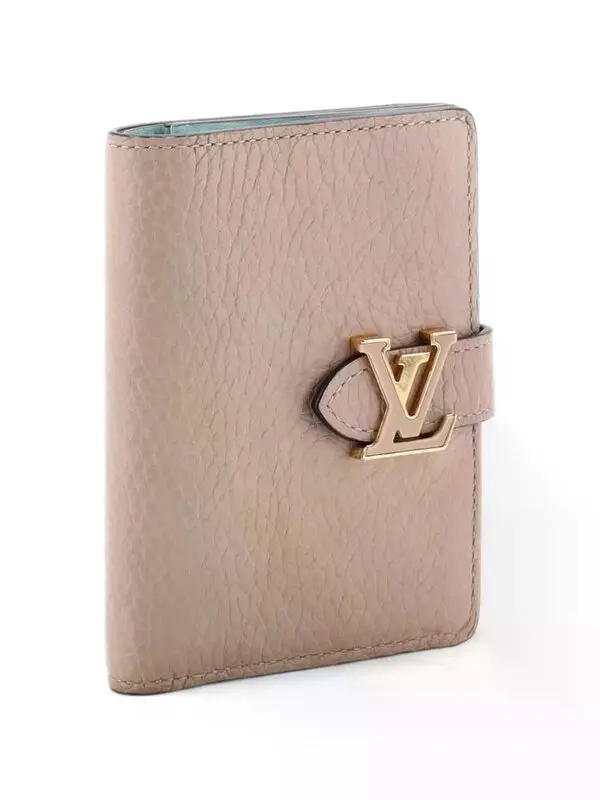 LOUIS VUITTON Capucines Vertical Wallet Leather Compact Small Wallets