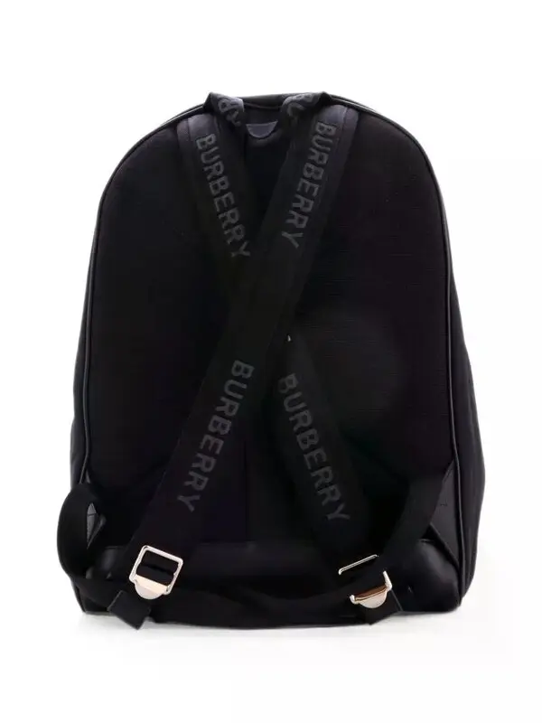 Burberry Logo Nylon Large Backpack - Black