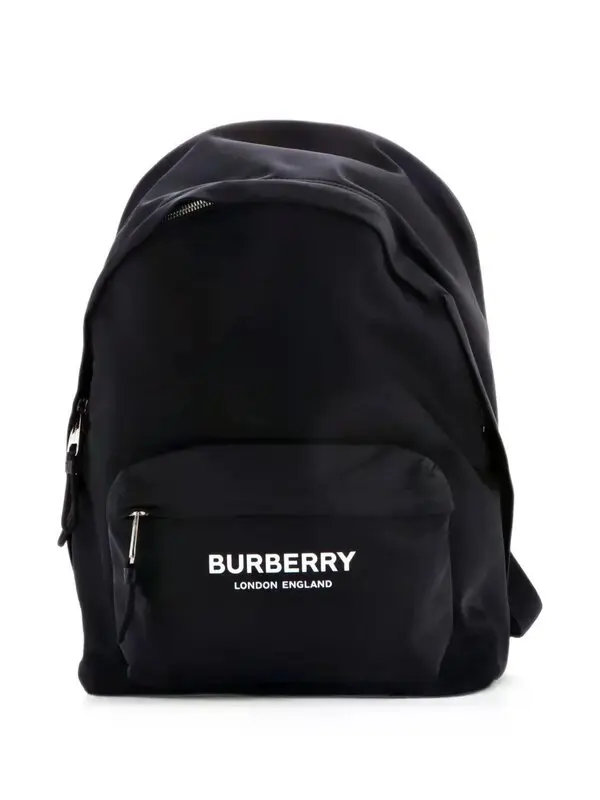 Burberry Logo Nylon Large Backpack