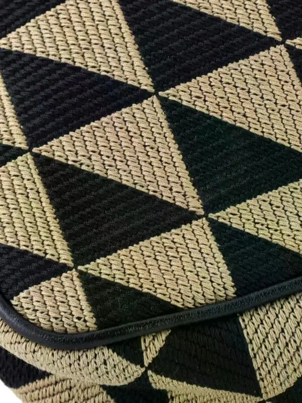 Prada Symbole Triangle Bag Jacquard Mini Shoulder Bag