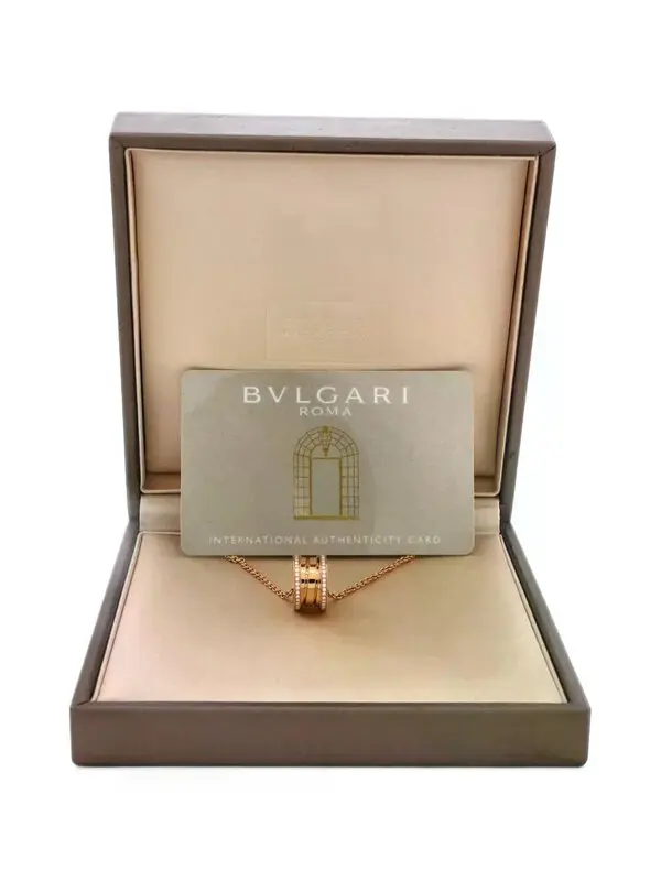 BVLGARI B.zero1 Pendant 18k Rose Gold With Diamonds Necklace