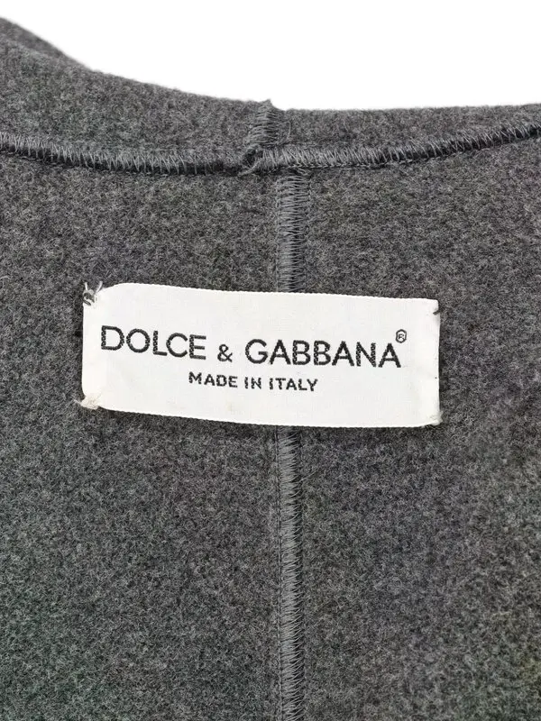 Dolce & Gabbana Floral-appliqué Shawl-lapel Coat