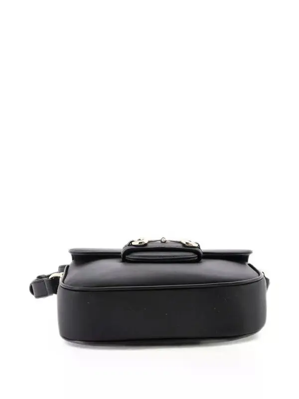 Gucci Horsebit 1955 Leather Small Shoulder Bag - Black