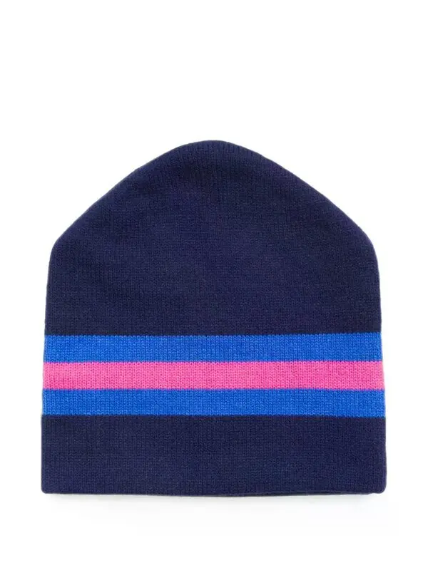StÜssy Striped Logo-print Beanie Hat
