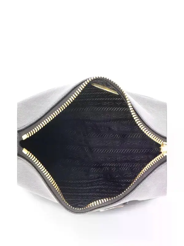 Prada Re-edition 2005 Saffiano Leather Mini Hobo Bag - Black