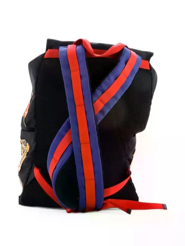 Gucci Techpack Embroidered Techno Canvas Small Backpack