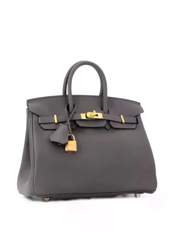 Hermès Birkin Handbag Gris Meyer Swift With Gold Hardware 25 Tote Bag