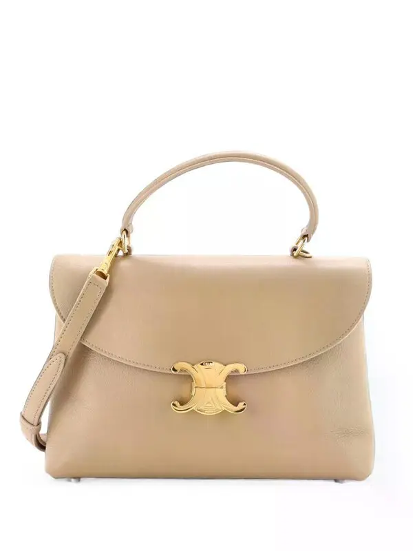 Celine Nino Top Handle Bag Leather Medium Satchel