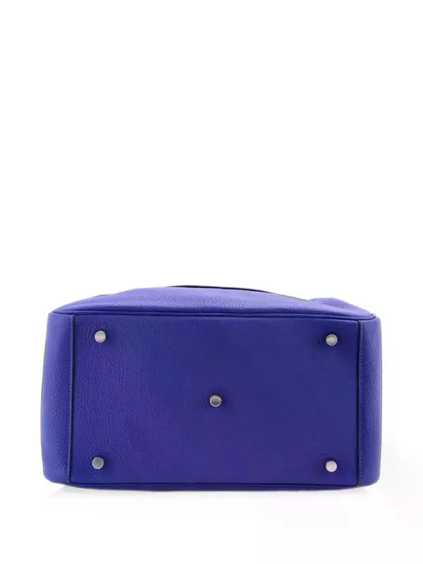 Hermès Lindy Bag Clemence 30 Shoulder Bag - Blue