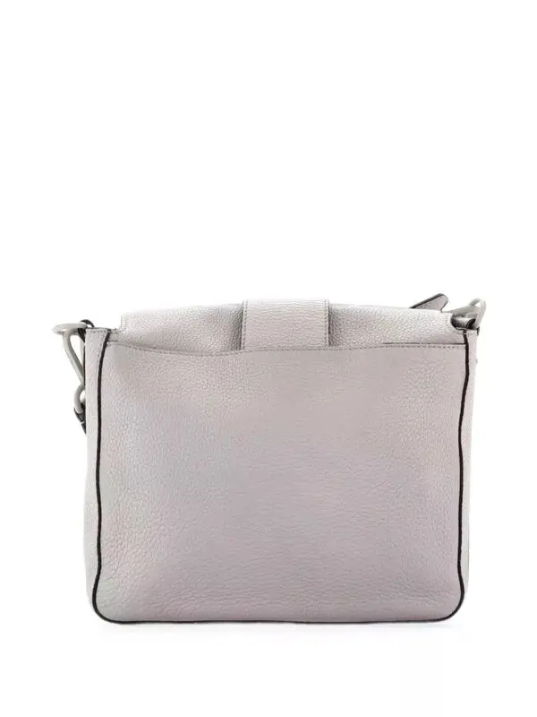 Fendi Baguette Flap Messenger Bag Leather Medium Crossbody Bag