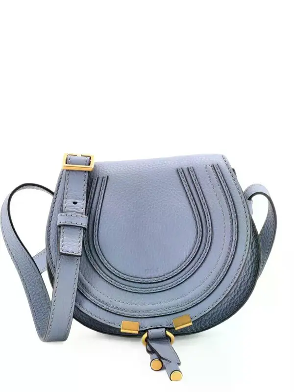 Chloé Marcie Leather Mini Crossbody Bag - Blue